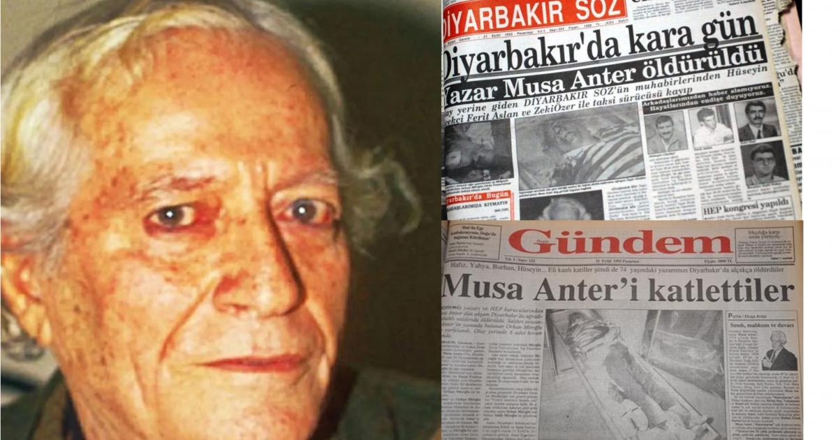 Musa Anter cinayetinin faili bellidir! Gerçekler zaman aşımına uğramaz!